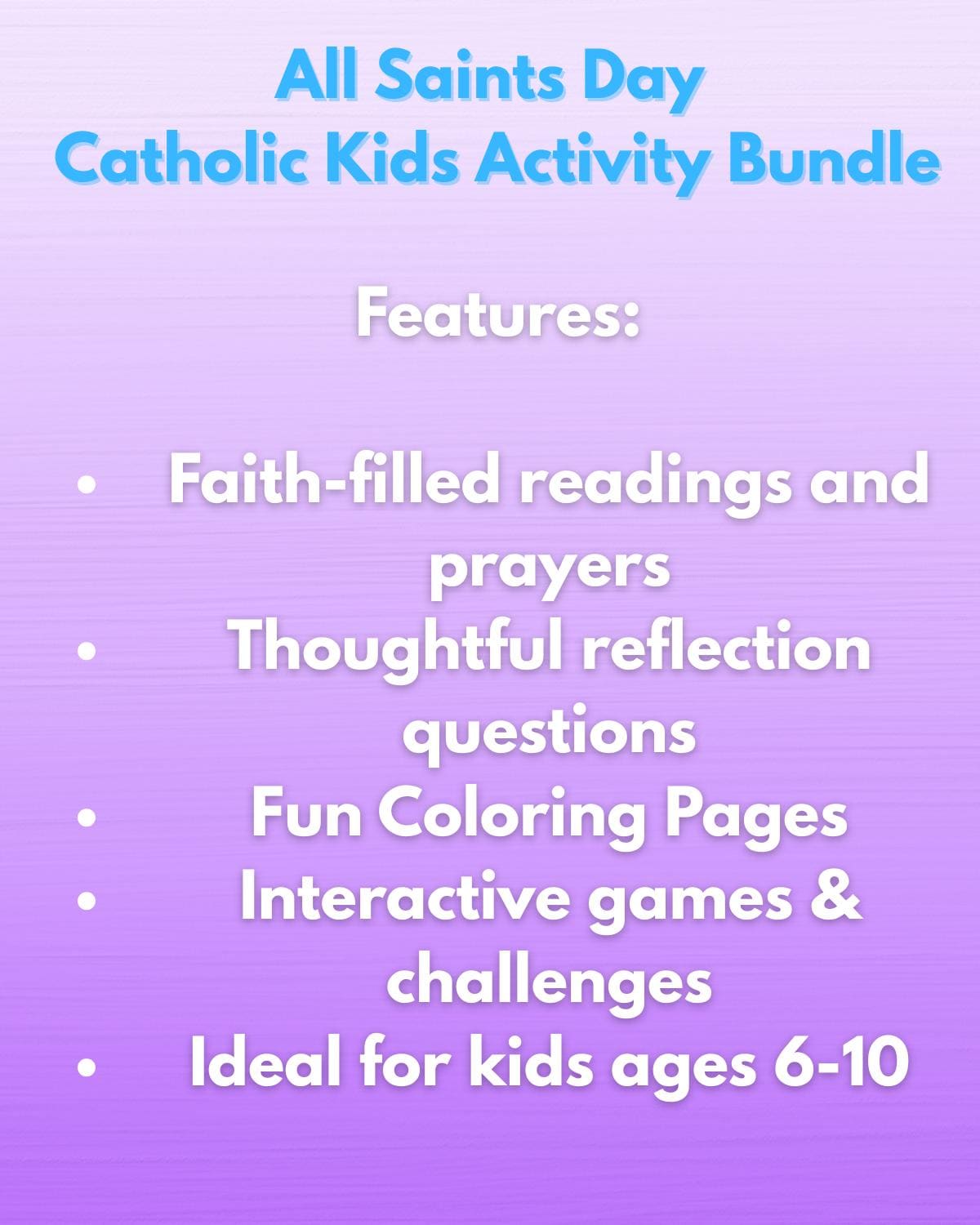 Saints for Kids Catholic Printable Activity Bundle Saints Coloring ...
