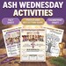 Ash Wednesday Catholic Homeschool Religion Lent Kids Activity Faith ...