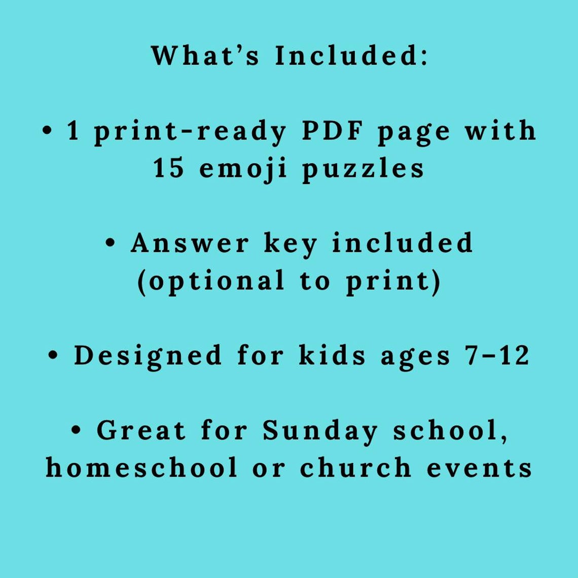 Bible Emoji Pictionary Game for Kids – Printable Bible Story Activity ...