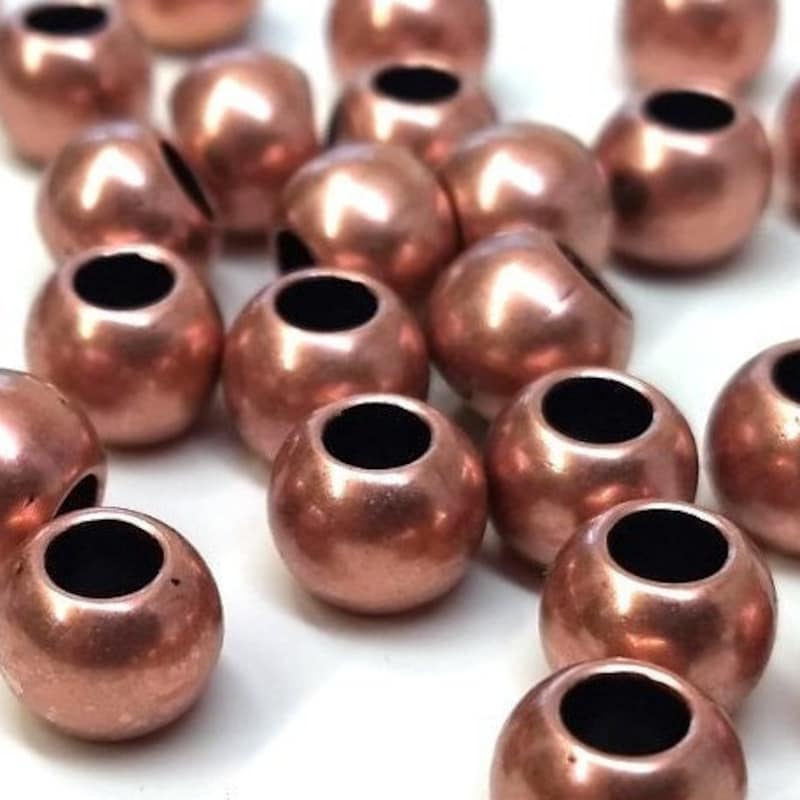 Glass Copper Colored Beads - Etsy