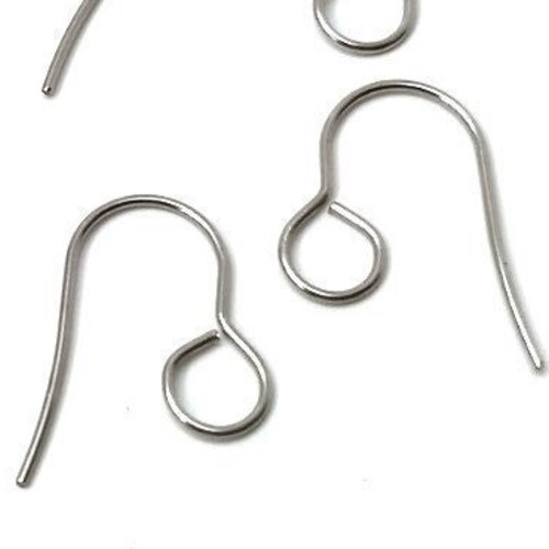100 Pcs 304 Stainless Steel Earring Hooks With Loop Hole - Etsy