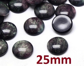 10 Pcs Circle Planets Solar System Universe Glass Round Dome Seals ...