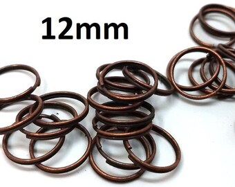 100 Pcs Antique Copper Plated Split Rings 6mm - Etsy