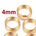 50 Pcs Double Rings 316 Stainless Steel Split Jump Rings - Etsy