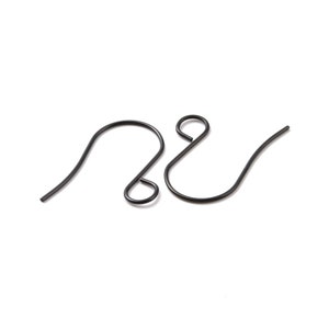 50 Pcs 316 Stainless Steel Earring Hooks With Loop Hole 26mm X 20mm ...