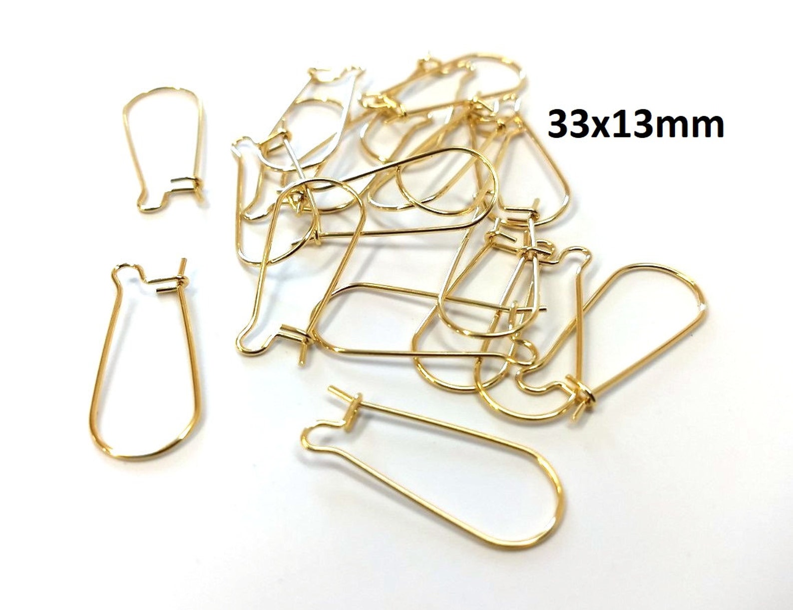 10 Pcs. 304 Stainless Steel Kidney Earwire Earring Hooks | Etsy