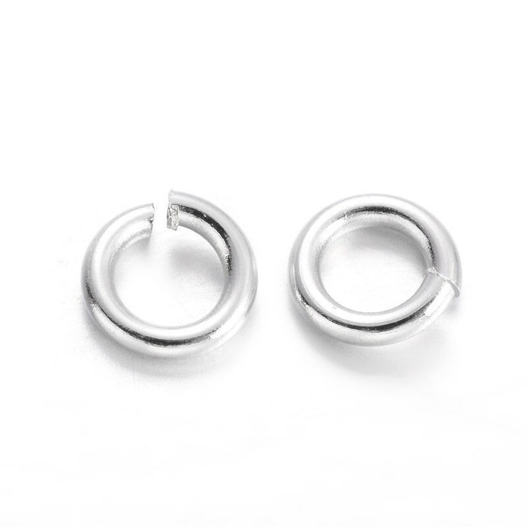 THICK - 500 Pcs Silver Tone Open Jump Rings - 6mm X 1mm - 18 Gauge - Etsy