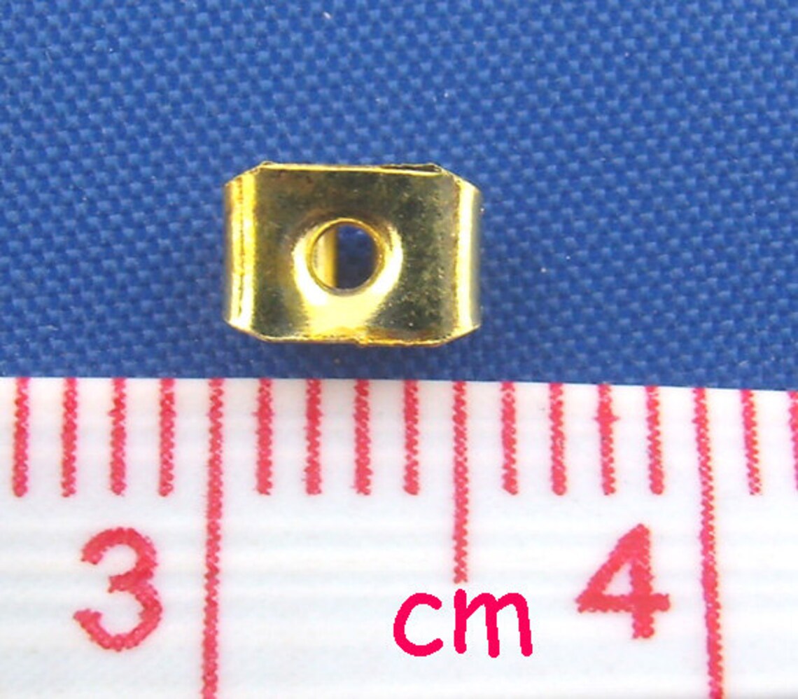 500 Pcs 250 Pairs Gold Plated Ear Nuts 4mm X 5mm Earring - Etsy