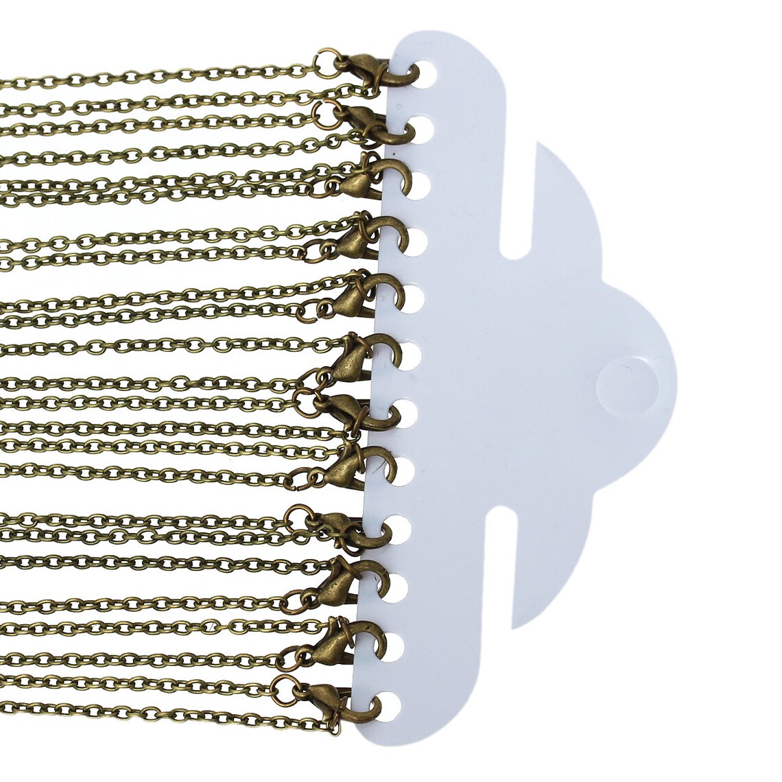 12 Pcs. Antique Bronze Cable Chain Link Necklaces 26 - Etsy
