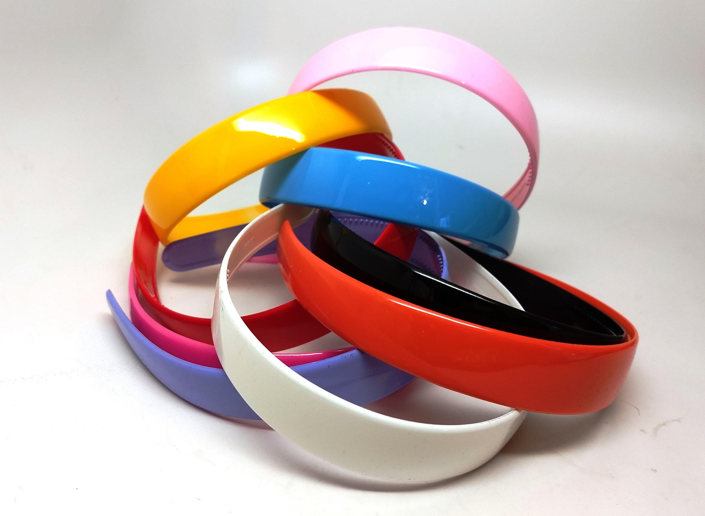 10 Pcs Assortment of Plastic Headbands 25mm 1 Wide - Etsy