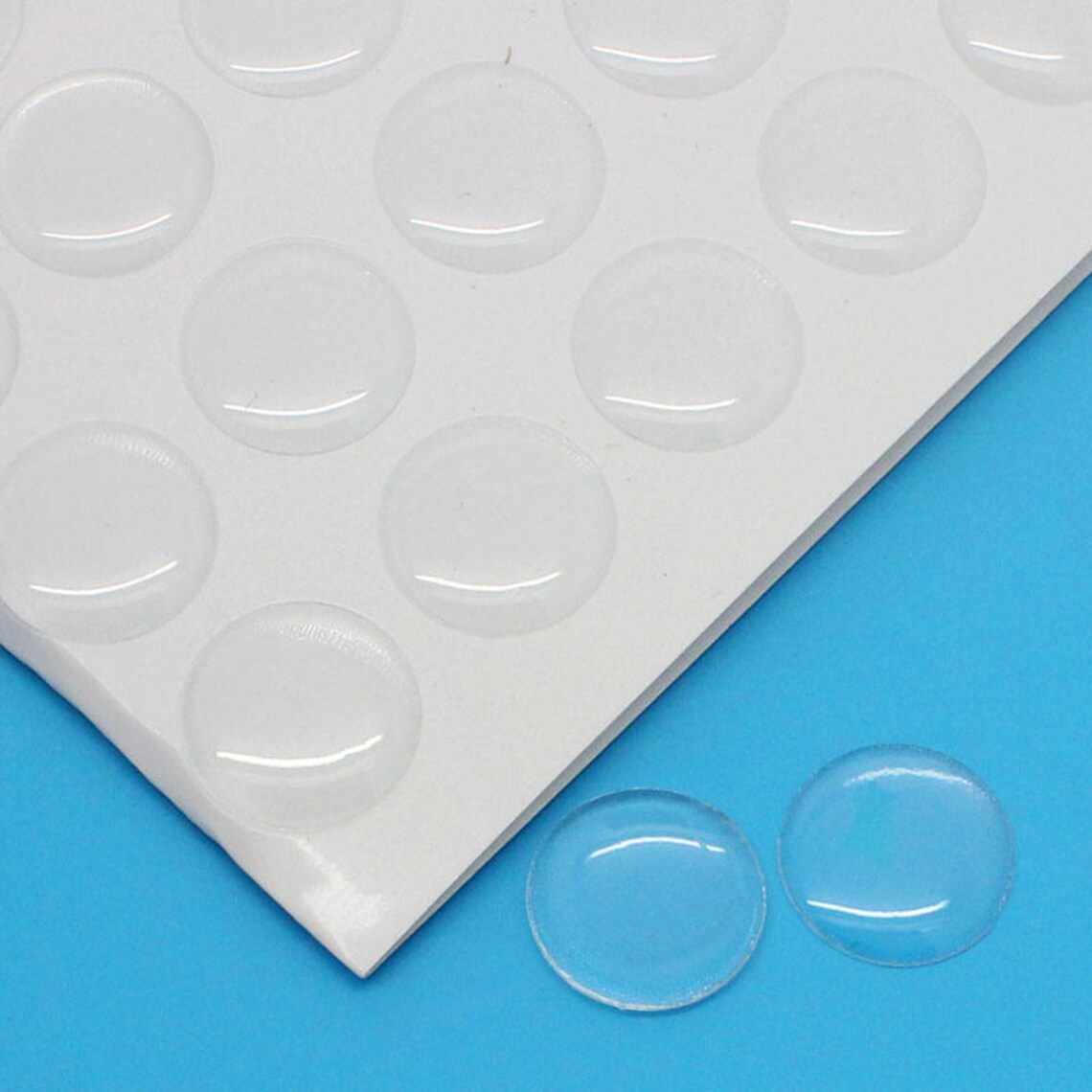 200 Circle Clear Round Epoxy Resin Stickers 12mm 0.47 In | Etsy