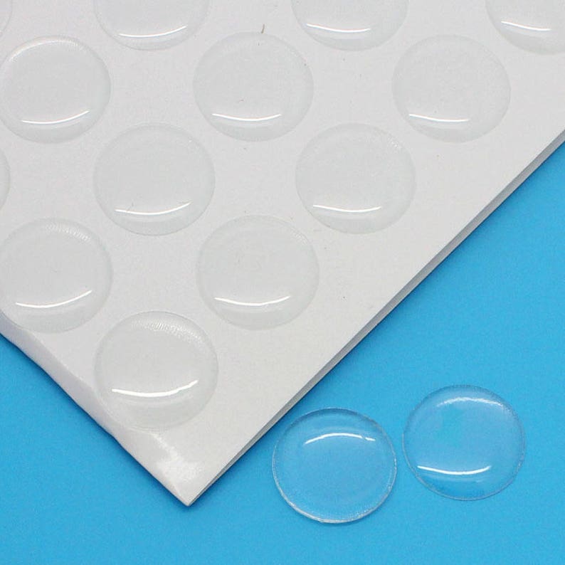 200 Circle Clear Round Epoxy Resin Stickers 12mm 0.47 In | Etsy