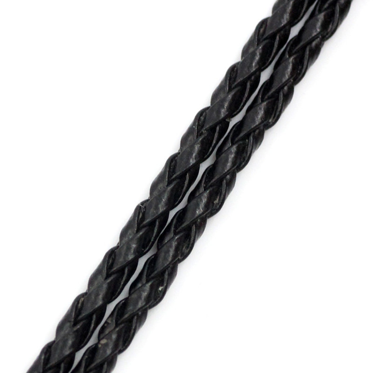 10M 32.8 FT Black Leatheroid Braided Cord 3mm Thick - Etsy