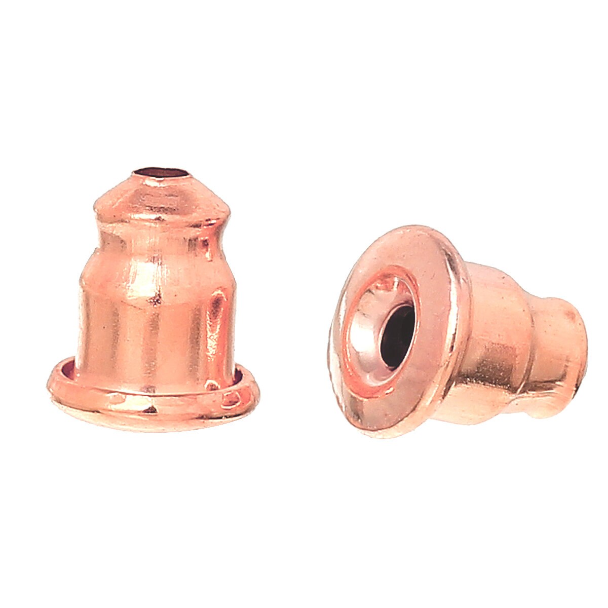 200 pcs 100 Pairs Rose Gold Plated Ear Nuts 5.5mm x 5mm | Etsy