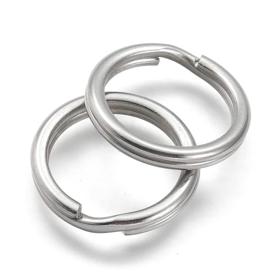 10 Pcs 304 Stainless Steel Split Rings Key Rings 20mm 0 79 Etsy