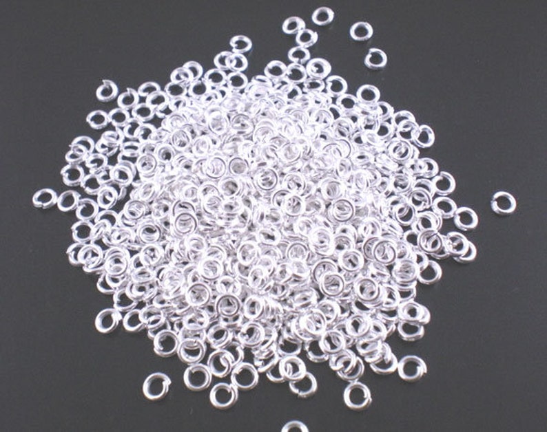 100 Pcs Silver Plated Open Jump Rings 3mm 25 Gauge 0.5mm - Etsy