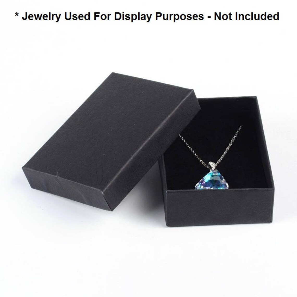 4 Pcs. Black Jewelry Cardboard Gift Display Box 9cm X 6.5cm - Etsy