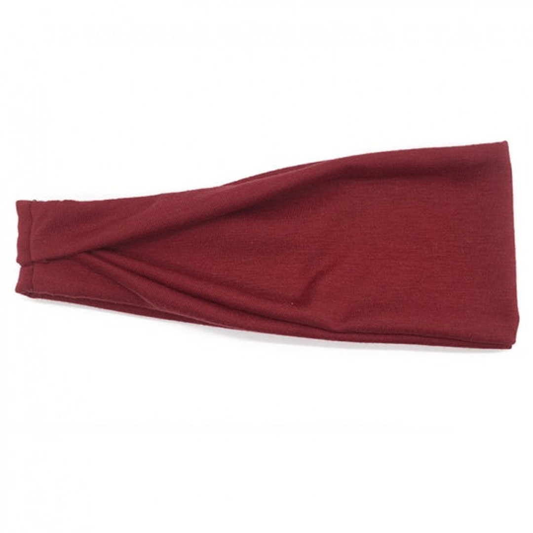1 Pc. Dark Red Cotton Headband 22cm X 10cm Adult Size Blank - Etsy
