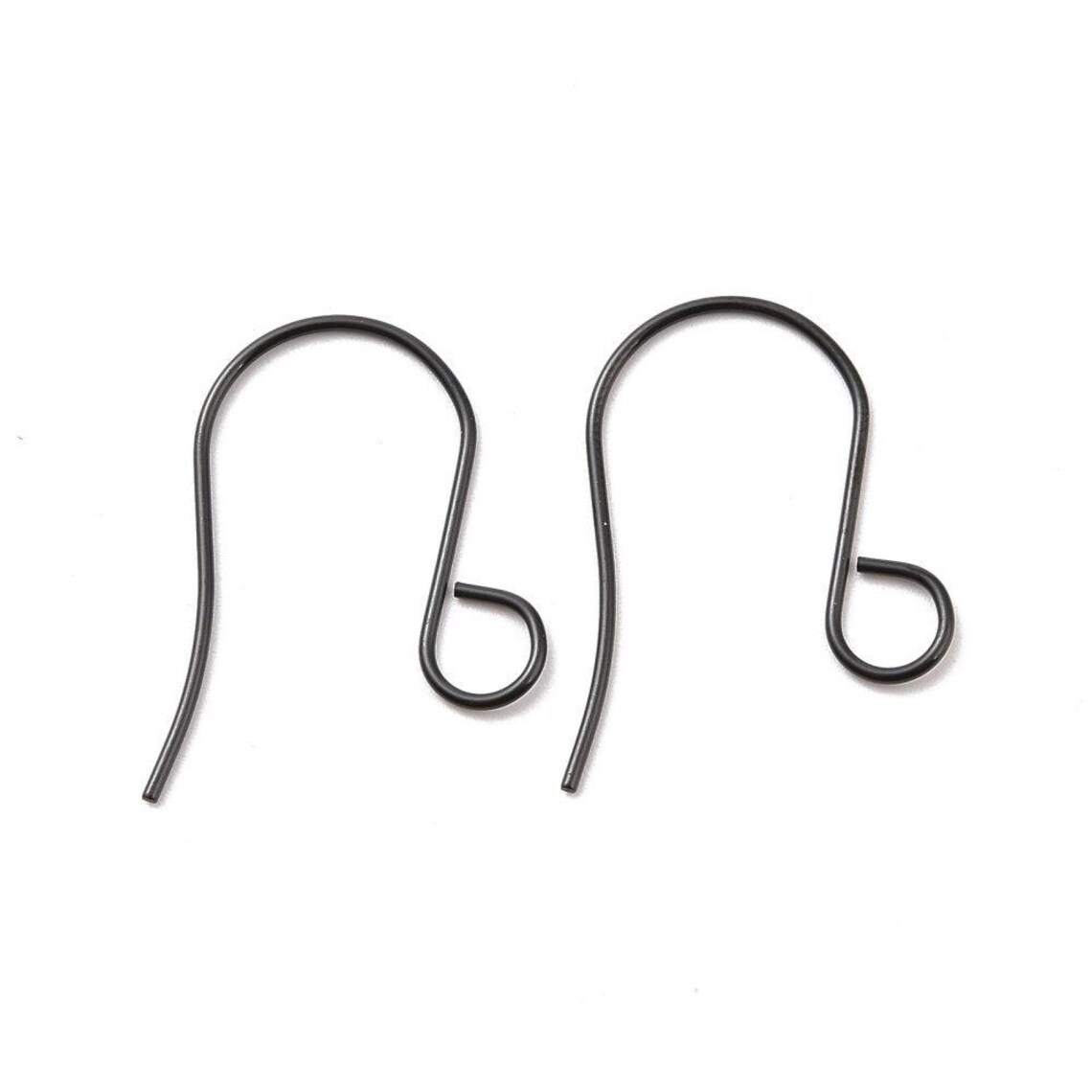 50 Pcs 316 Stainless Steel Earring Hooks With Loop Hole - 26mm X 20mm ...
