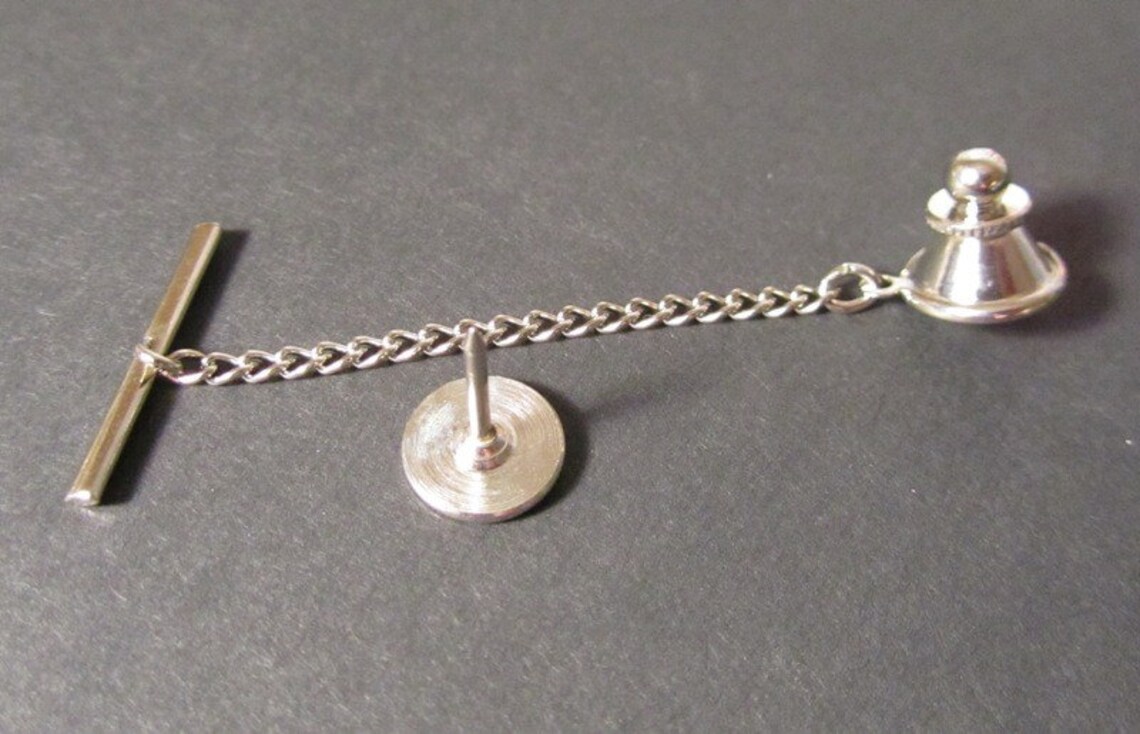 16 Sets Silver Tone Tie Tacks spring Loaded Clutch and - Etsy