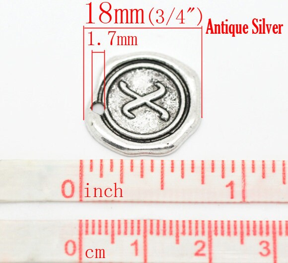 26pcs. Antique Silver LARGE Alphabet Letters 18mm X 18mm - Etsy