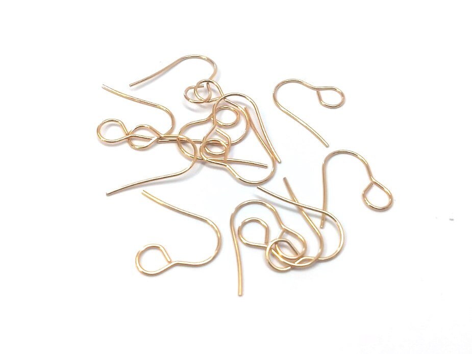 50 Pcs 304 Stainless Steel Earring Hooks With Loop Hole 19mm - Etsy