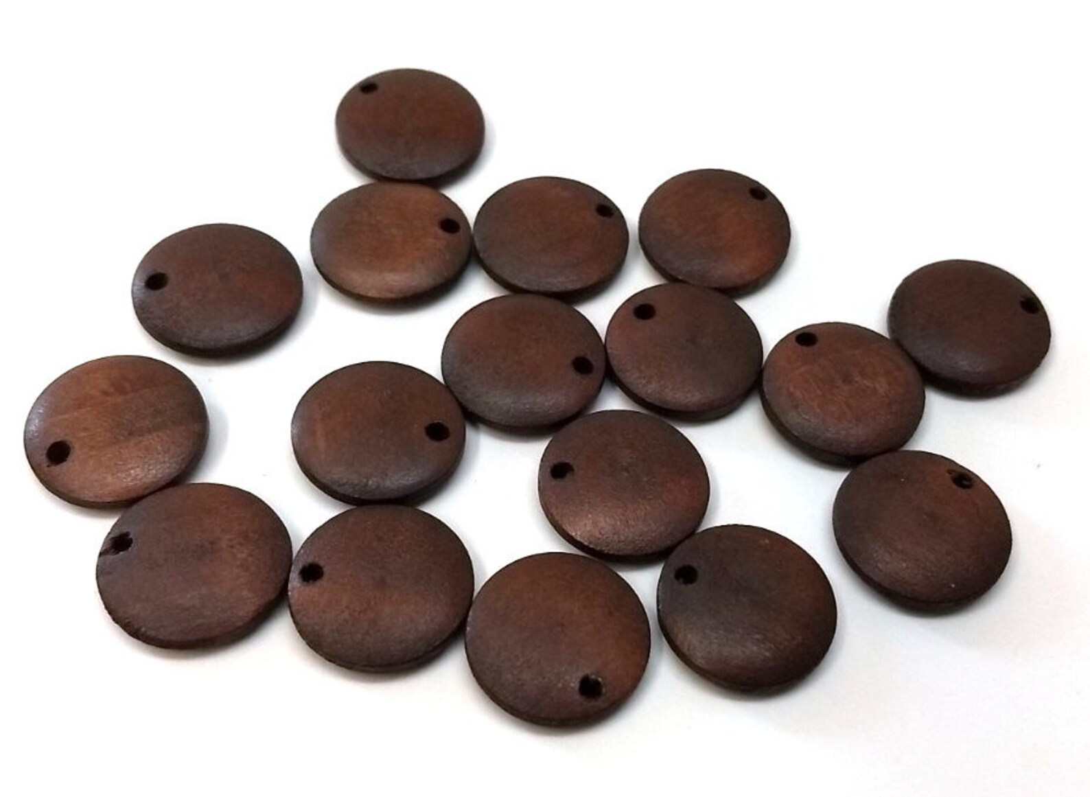 10 Pcs. Wood Round Circle Tags 15mm 0.59 Inch Hole Size: - Etsy
