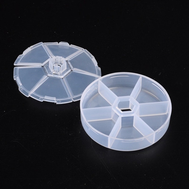 Plastic Hexagon Storage Box With 6 Spaces for Beads Jump - Etsy