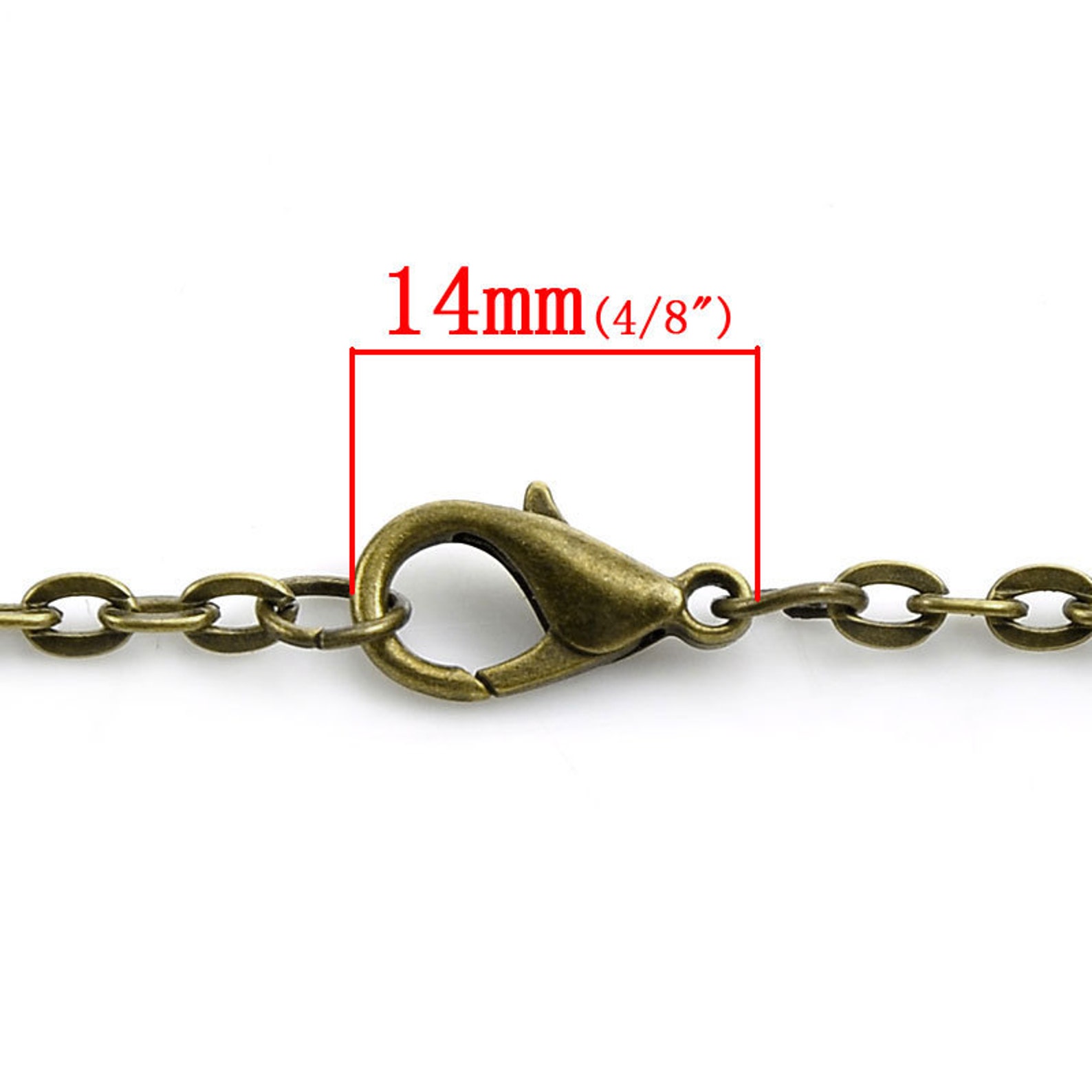 12 Pcs. Antique Bronze Textured Chain Link Necklaces 30 - Etsy