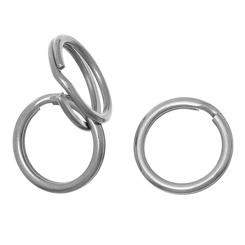 10 Pcs. 304 Stainless Steel Split Rings Key Rings 20mm 0.79 - Etsy