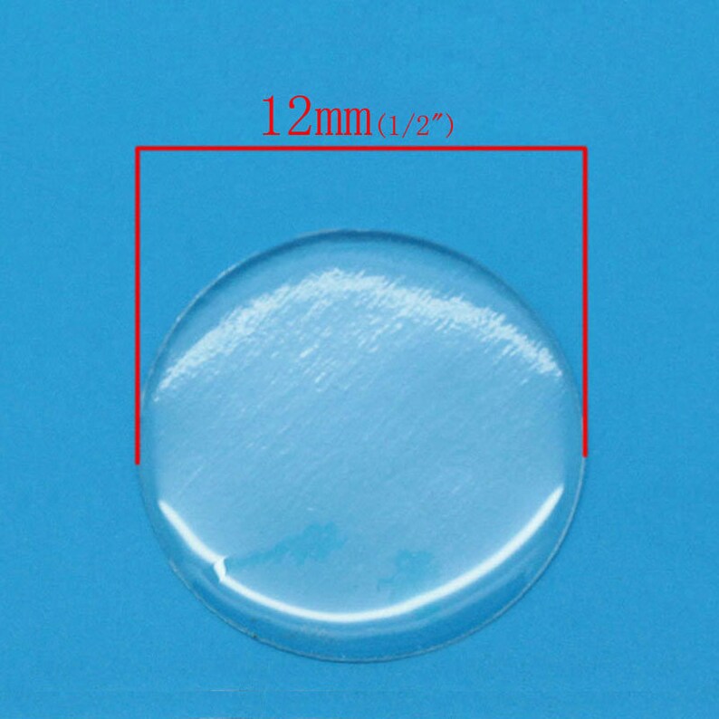 200 Circle Clear Round Epoxy Resin Stickers 12mm 0.47 In | Etsy