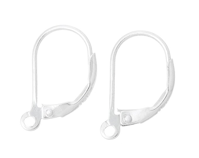 Extra Small Sterling Silver Flower Earrings on Lever Backs, Petite ...