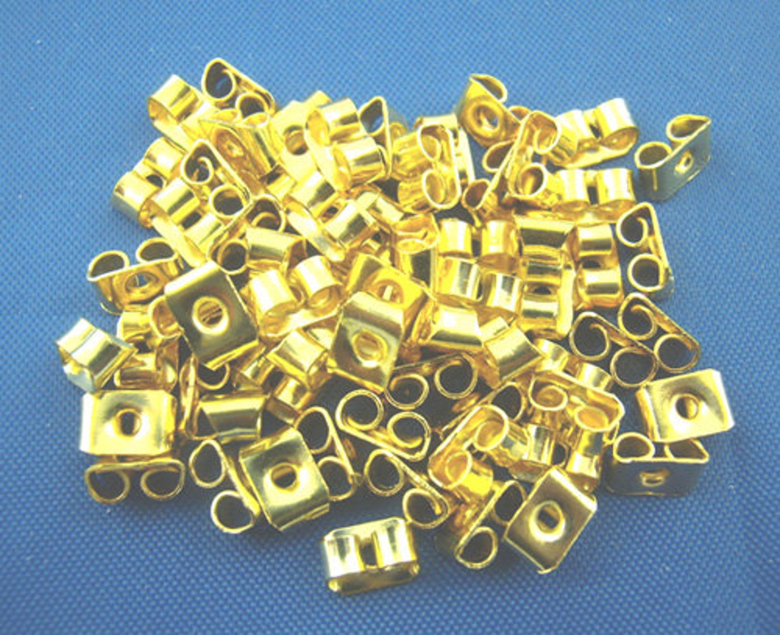 500 Pcs 250 Pairs Gold Plated Ear Nuts 4mm X 5mm Earring - Etsy