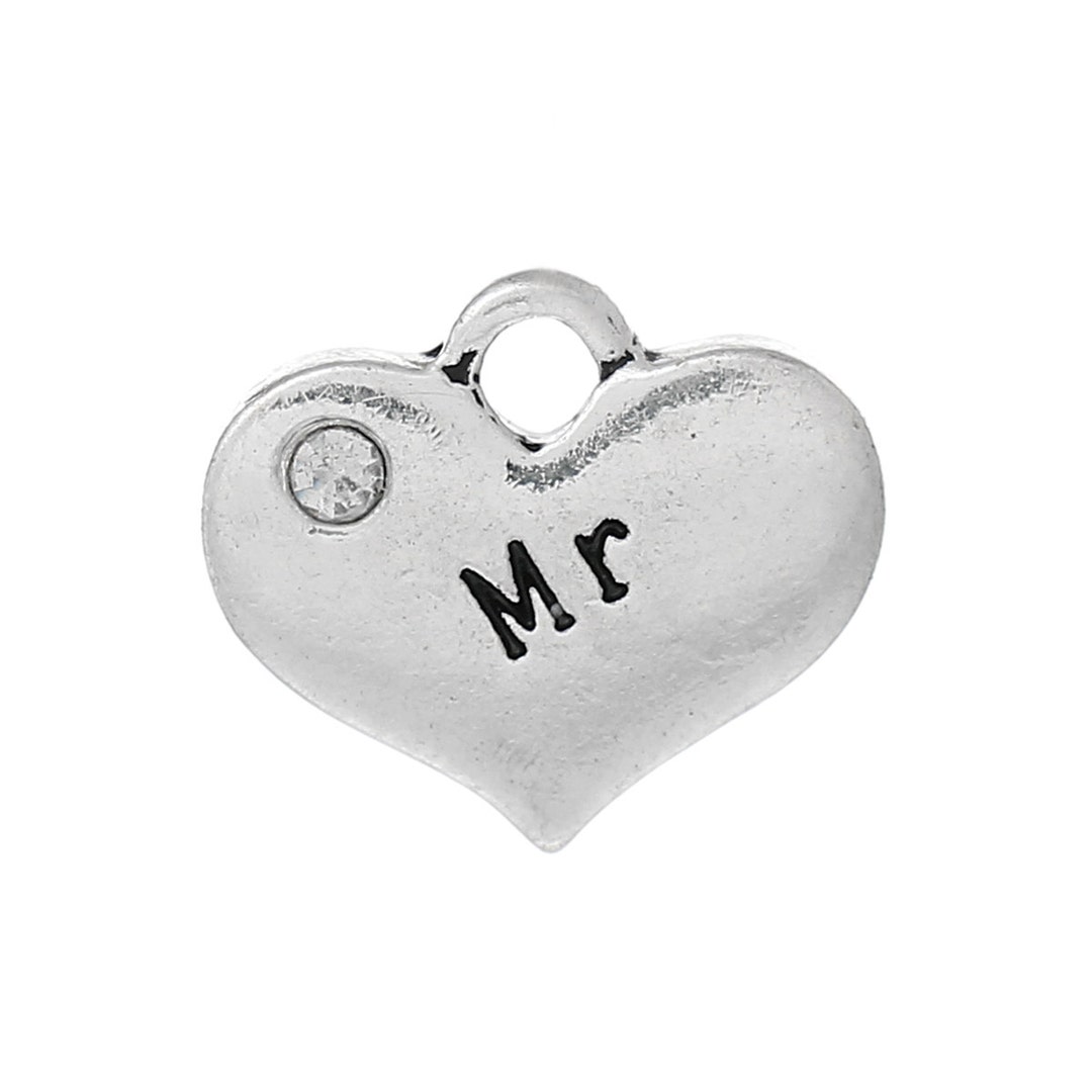 1 or 2 or 4 Pcs. Antique Silver mr Charm With - Etsy
