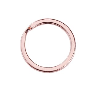 10 Pcs. Rose Gold Plated Split Rings Key Rings 25mm 1 Inch 2.4mm Thick ...