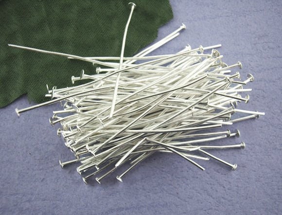 900 Pcs. Silver Plated Flat Head Pins 16mm to 40mm | Etsy