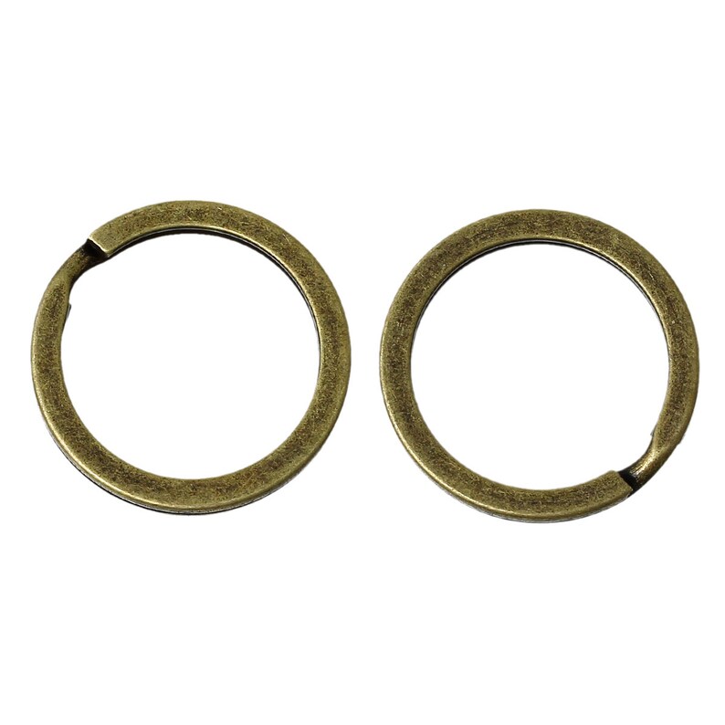 10 Pcs. Antique Bronze Split Rings Key Rings 20mm 0.79 - Etsy