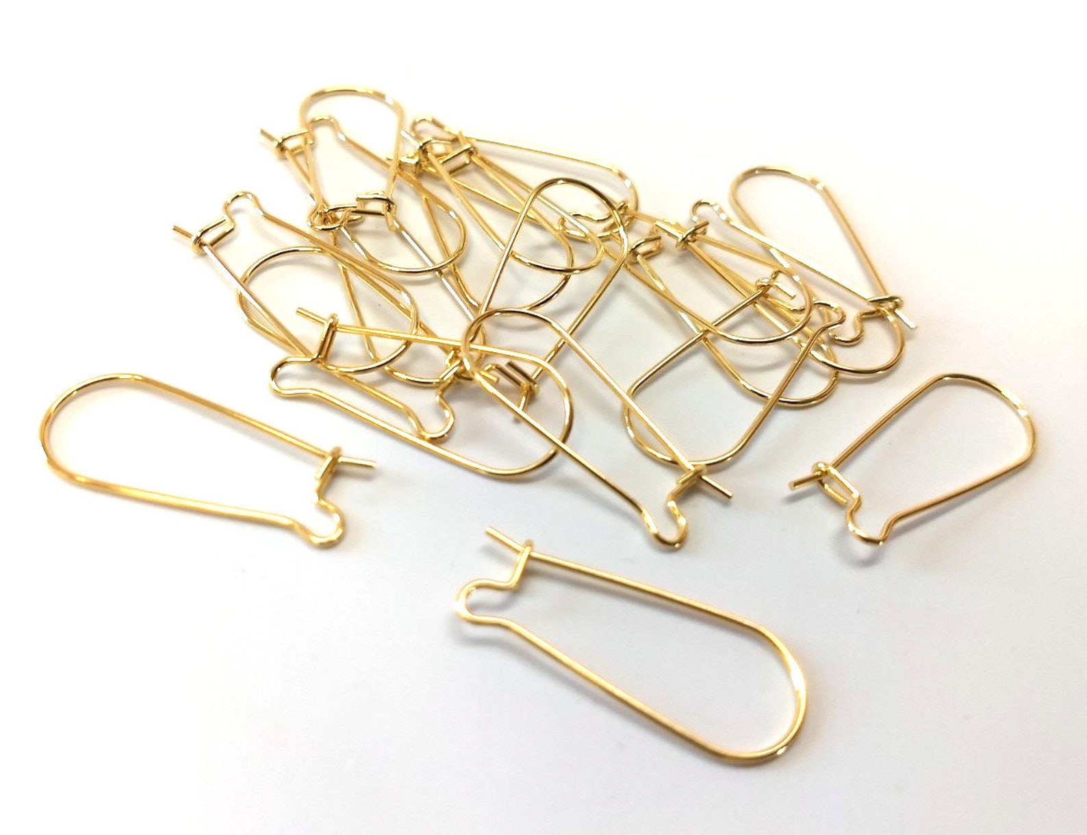 10 Pcs. 304 Stainless Steel Kidney Earwire Earring Hooks | Etsy