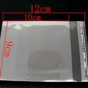 200 Clear Transparent Self-sealing Self-adhesive Bags 12cm X - Etsy