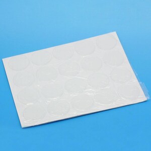 10 or 40 Circle Clear Round Epoxy Resin Stickers - 30mm (1.18 In ...