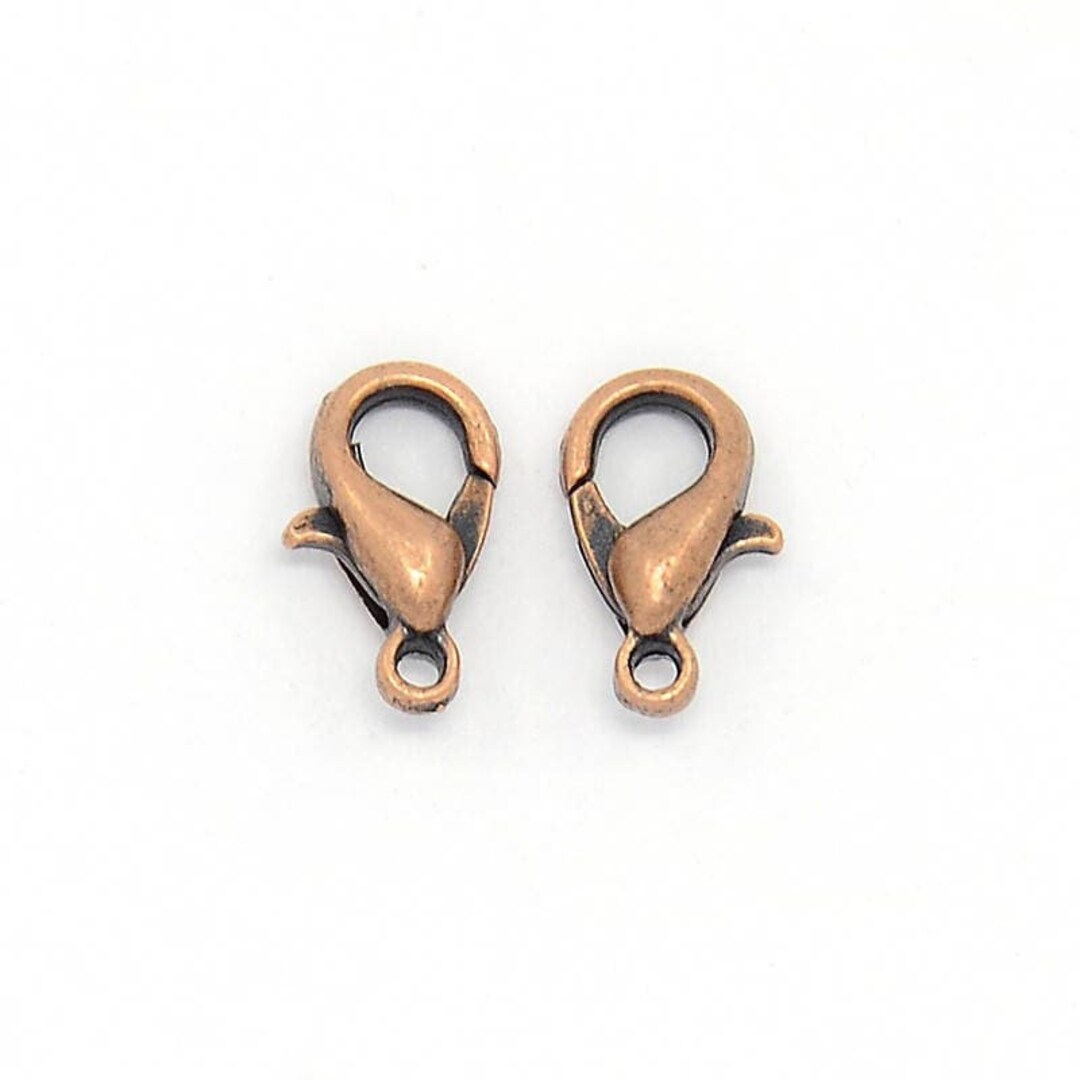 100 Pcs. Antique Copper Lobster Clasps - 10mm X 6mm - Claw Clasps - Etsy