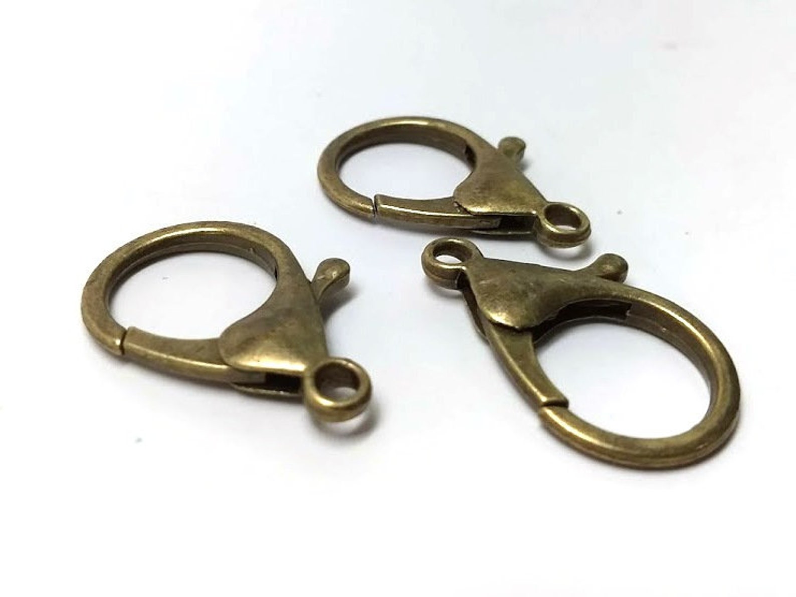 10 pcs. Antique Bronze Lobster Clasps 35mm x 25mm 1.38 | Etsy