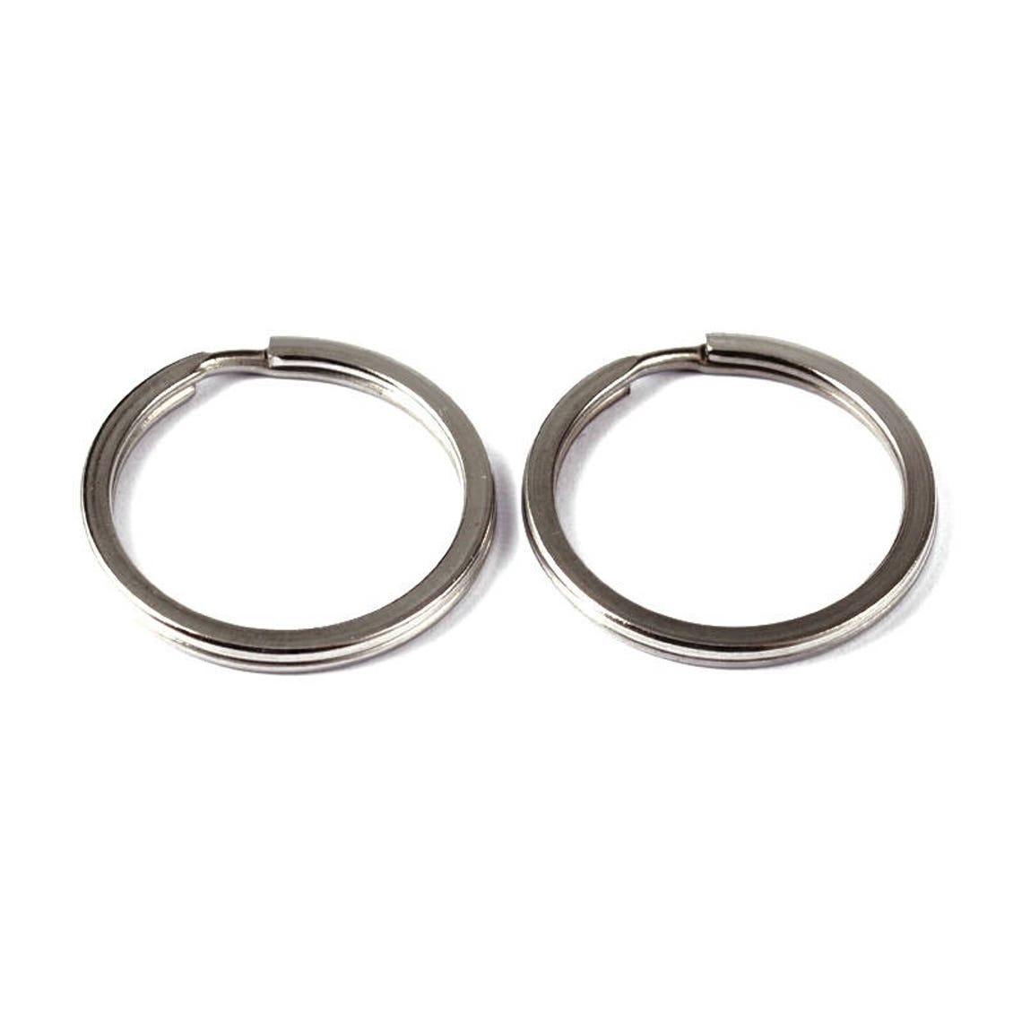 10 Pcs. 304 Stainless Steel Split Rings Key Rings 25mm 1 - Etsy