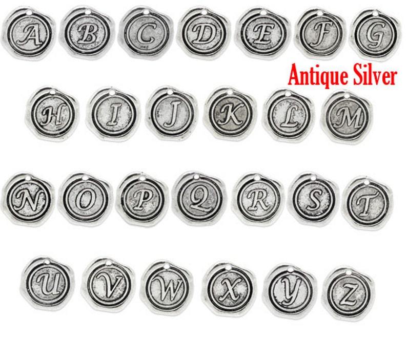 26pcs. Antique Silver LARGE Alphabet Letters 18mm X 18mm - Etsy