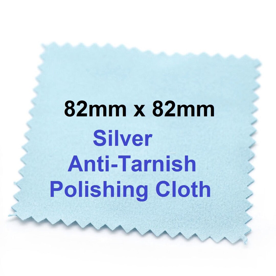 10 Pieces Silver Anti-tarnish Polishing Cloth Jewelry Cleaning Cleaner ...