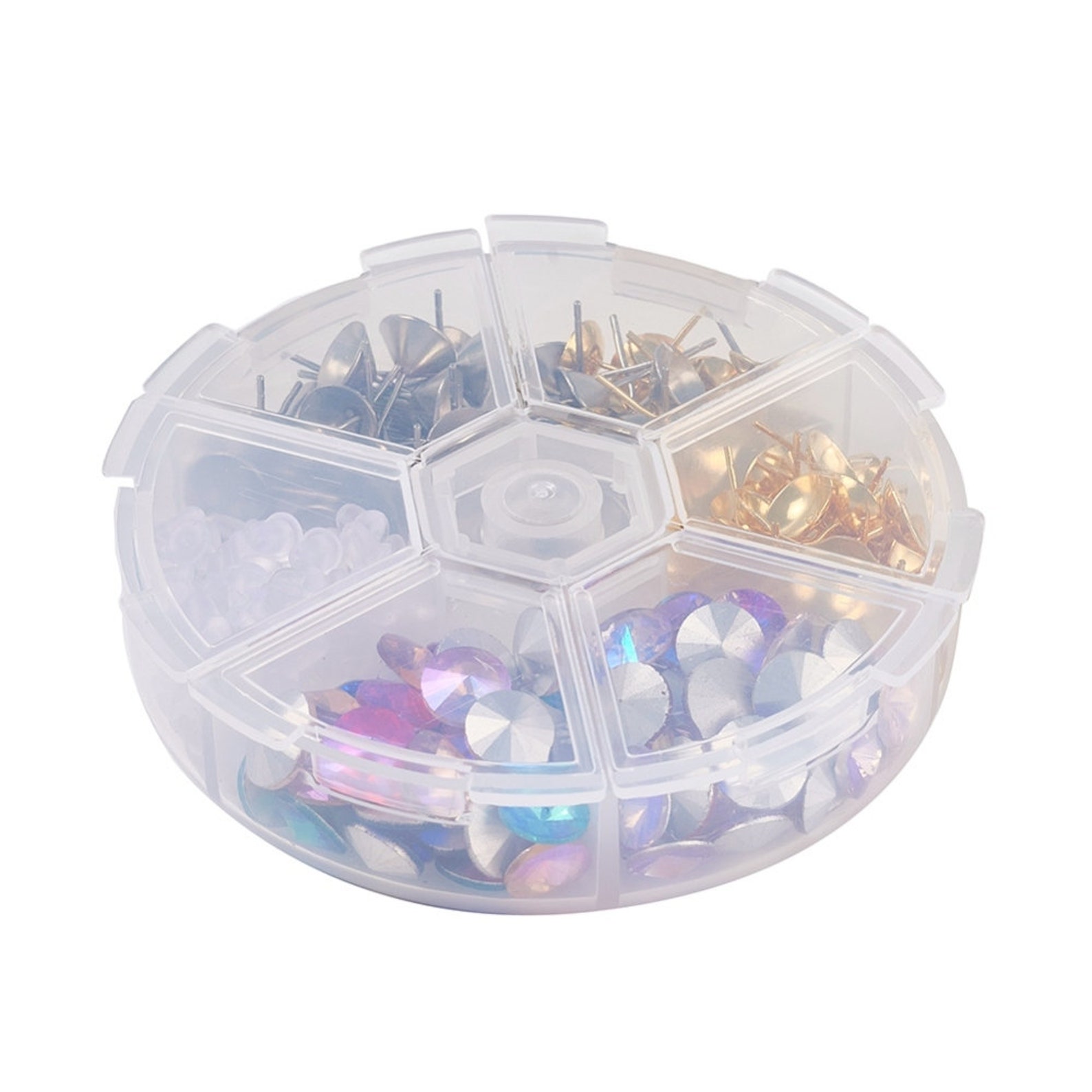 240 Pcs Assortment Box Gold Iron and Silver Stainless Steel - Etsy