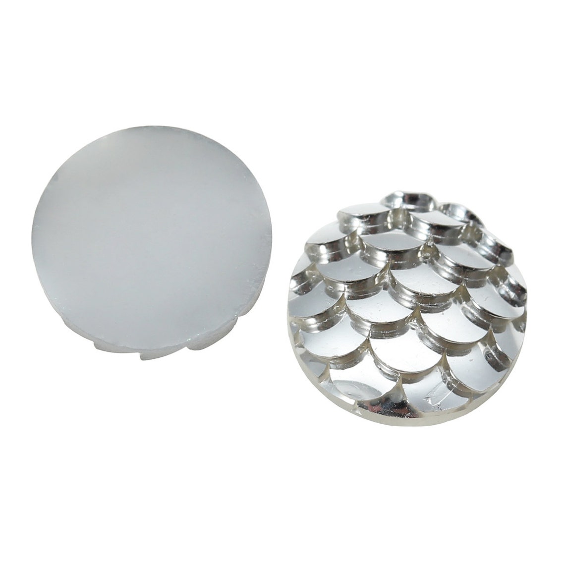 10 Pcs Mermaid Fish Scales Resin Carved Embellishment | Etsy