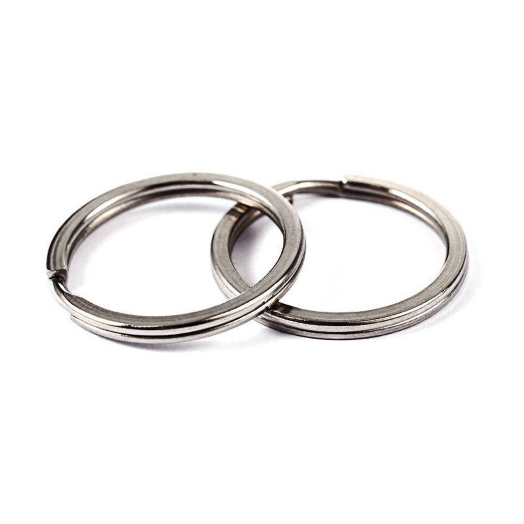 10 Pcs 304 Stainless Steel Split Rings Key Rings 25mm 1 Inch