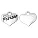 1 or 2 or 4 Pcs. Antique Silver partner Charm With - Etsy