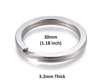 10 Pcs. Antique Bronze Split Rings Key Rings - 30mm (1.18 Inch) - Etsy